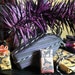14 Halloween Feather Tree Purple & Black With Spooky Gifts Under the ...