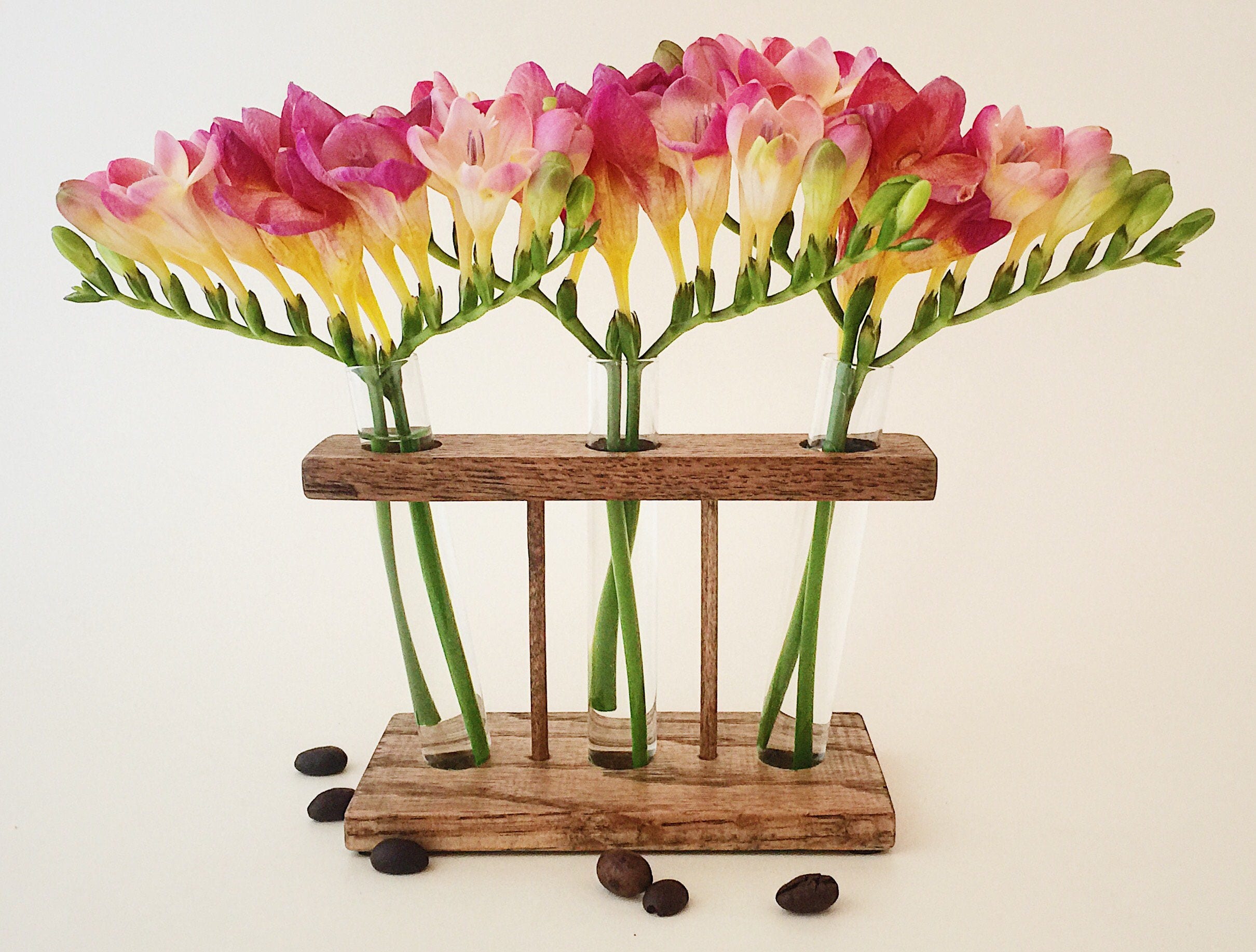 Test Tube Vase Rustic Home Decor Wood Decor Vase Centerpieces - Etsy