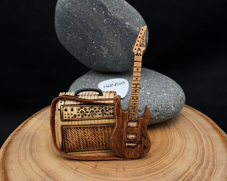 Guitar Pick Holder & Mini Guitar Ibanez Gifts for Boyfriend - Etsy