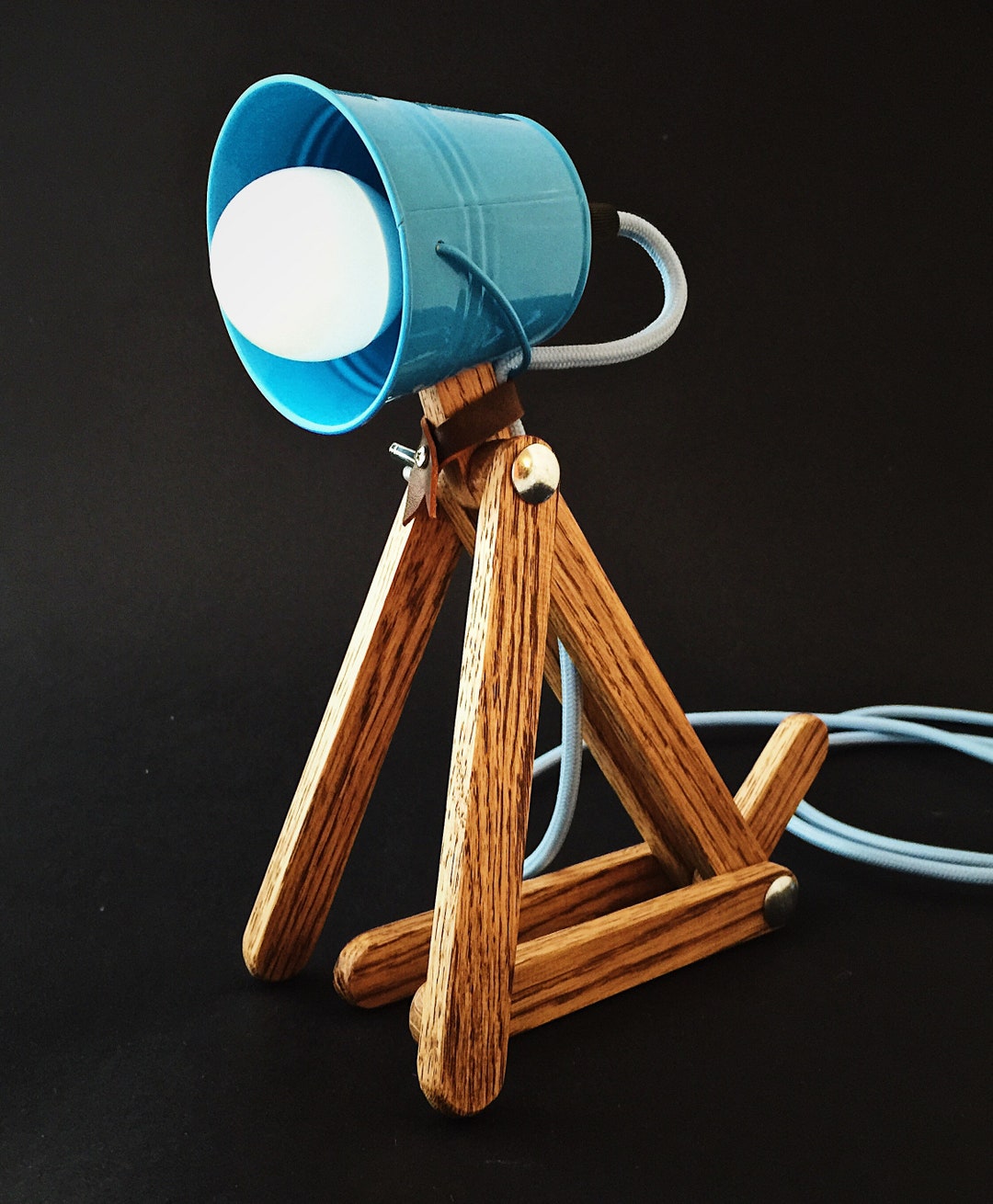 Blue Wooden DOG Lamp for Kids Childrens Bedroom Night Lamp - Etsy