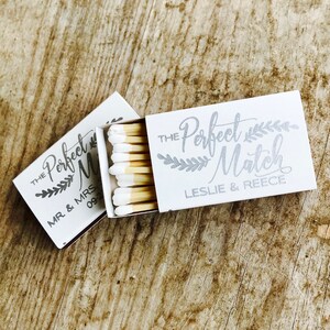 Wedding Matchboxes, Perfect Match, Wedding Matches, Monogrammed ...