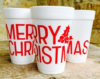 Styrofoam Cups Christmas - Etsy