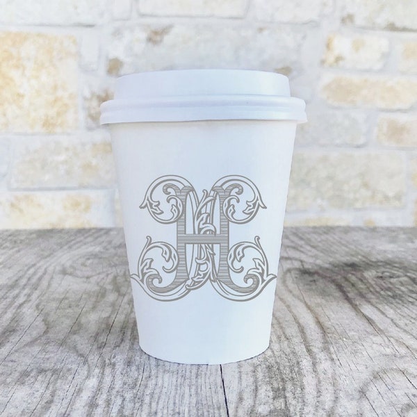 Monogrammed Cups - Etsy
