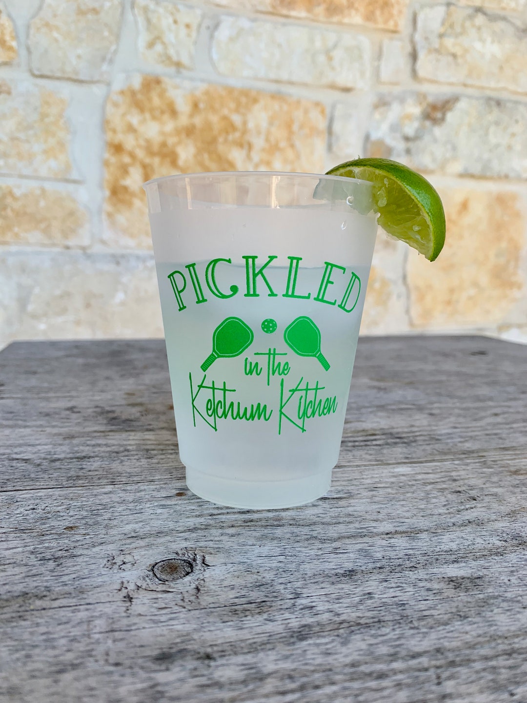 Pickleball Cups, Tennis, Personalized Shatterproof, Monogrammed ...