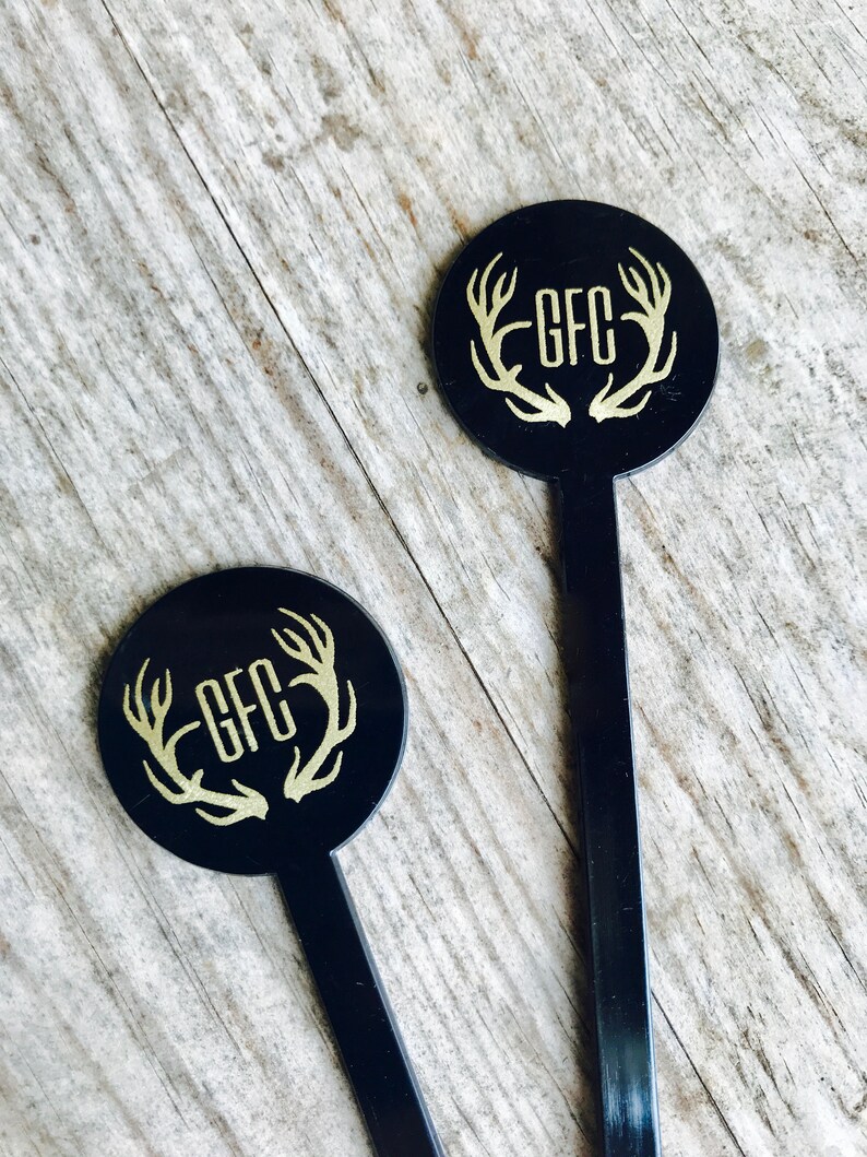 Personalized 6 Stir Sticks Plastic Coffee Stirs | Etsy