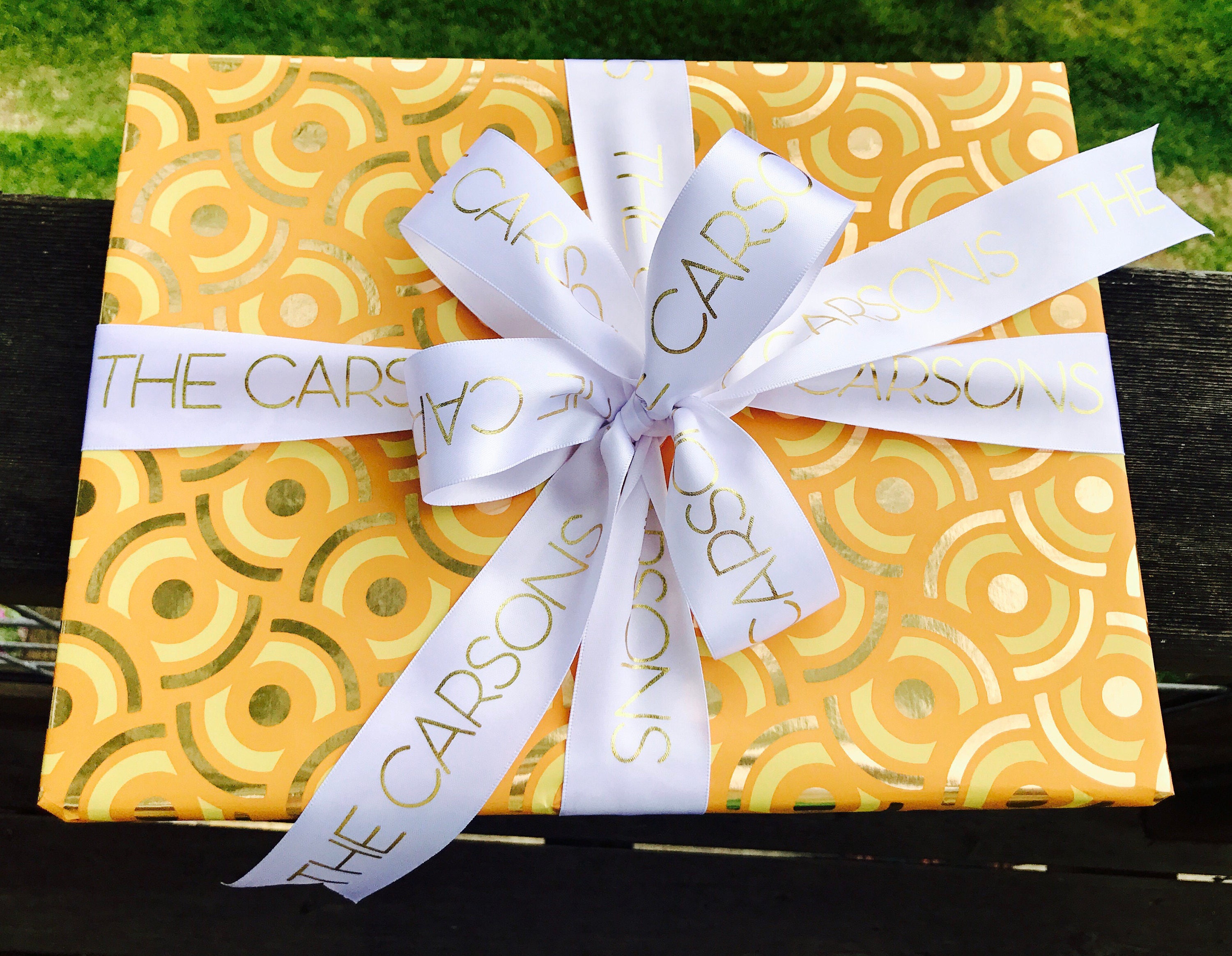 Personalized Ribbon Satin Gift Wrap Custom Monogrammed - Etsy