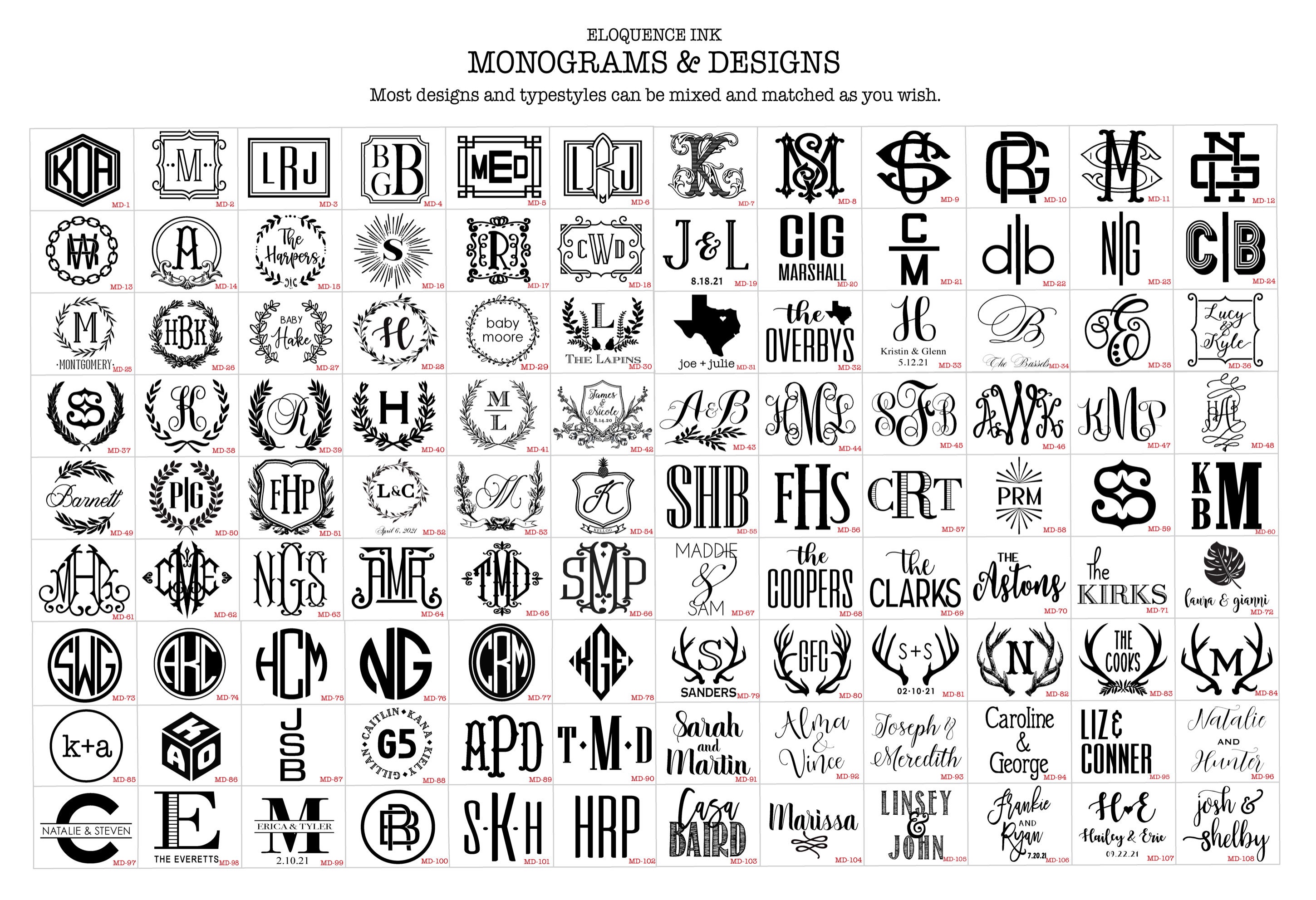 Hand Lettered Cups Personalized Monogrammed Custom Party | Etsy