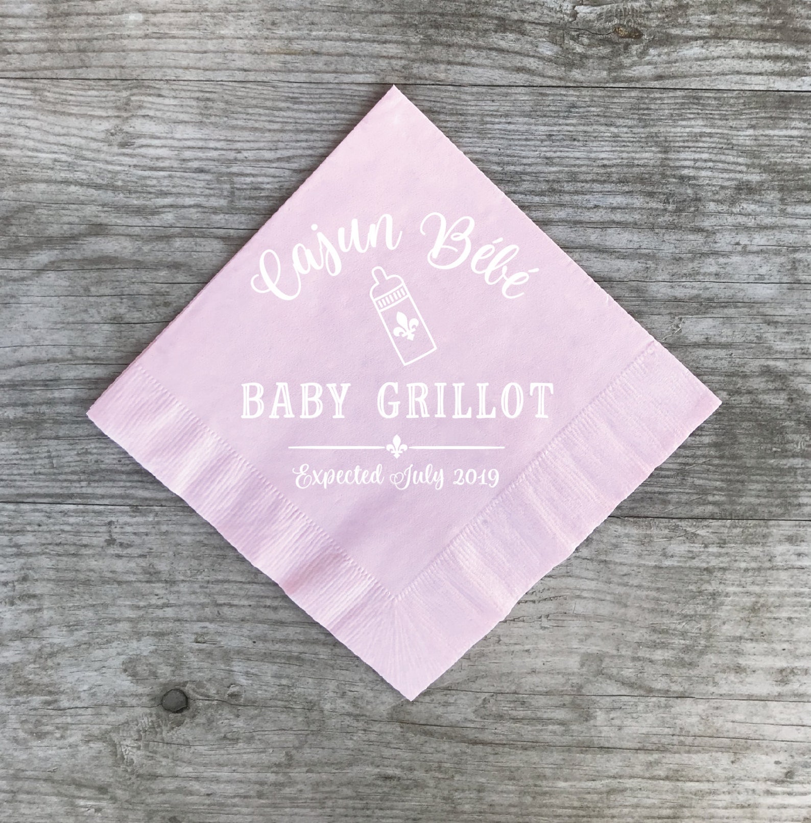 Baby Shower Napkins Personalized Monogrammed Custom Paper - Etsy