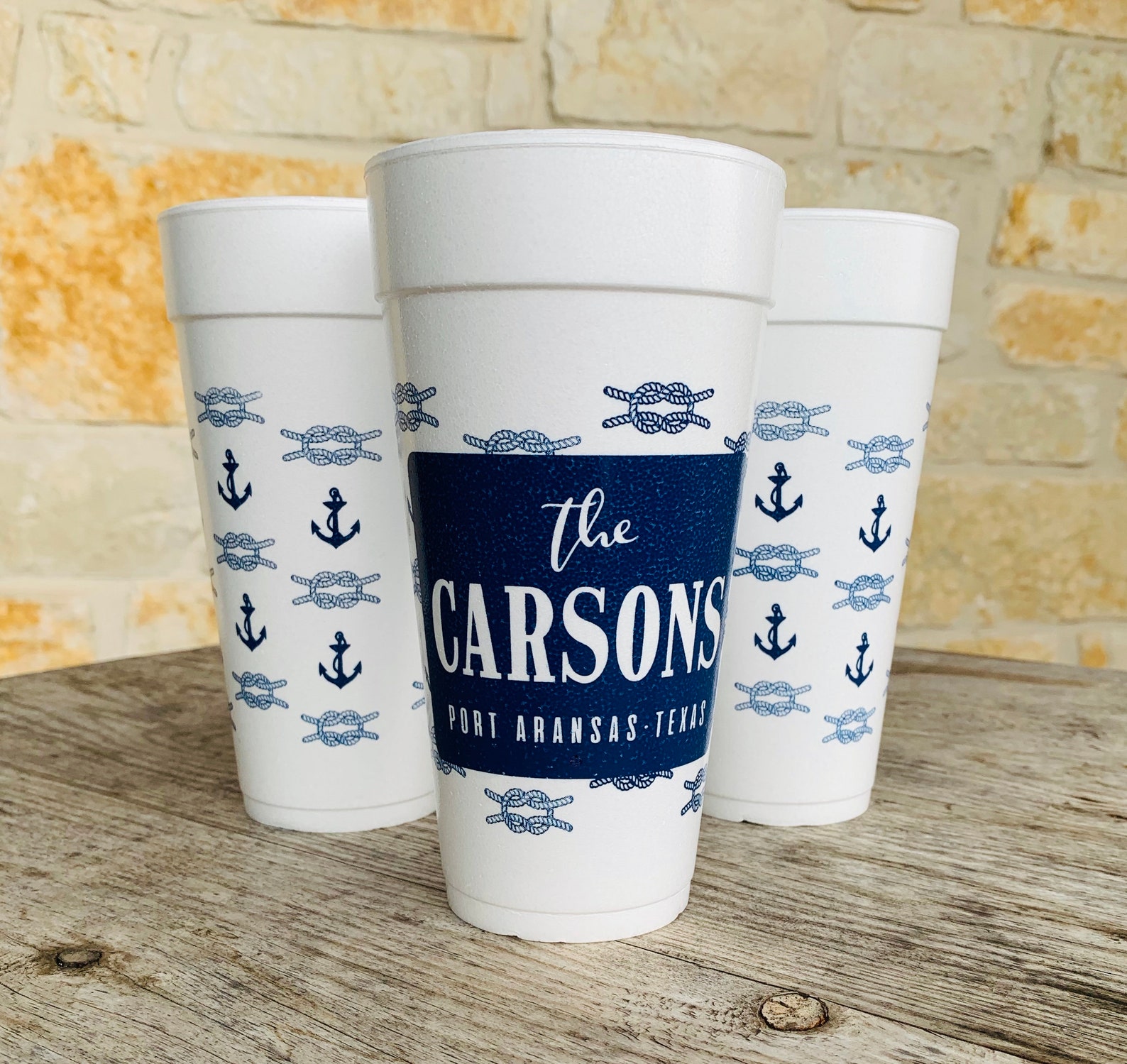 Personalized Pool Cups Monogrammed Custom Party Foam - Etsy