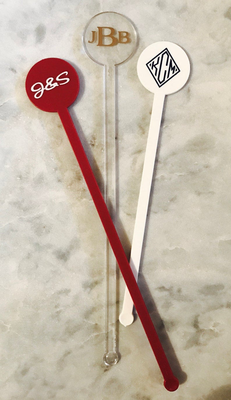 Personalized 6 Stir Sticks Plastic Coffee Stirs - Etsy