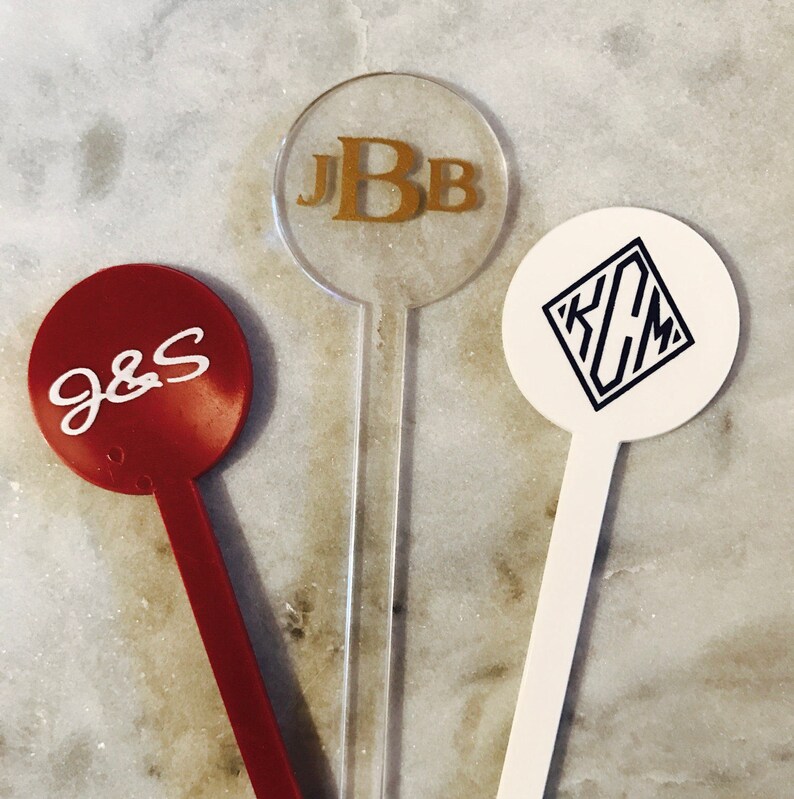 Personalized 6 Stir Sticks Plastic Coffee Stirs | Etsy