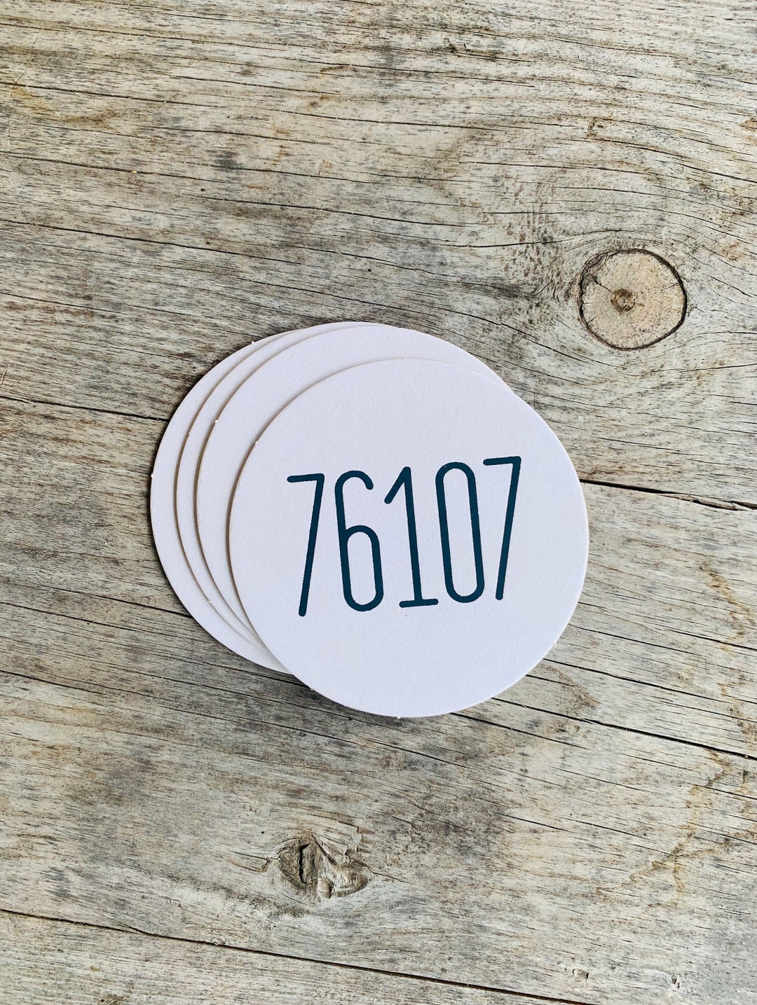 Personalized Coasters, Black White, Disposable Paper, Round Square ...
