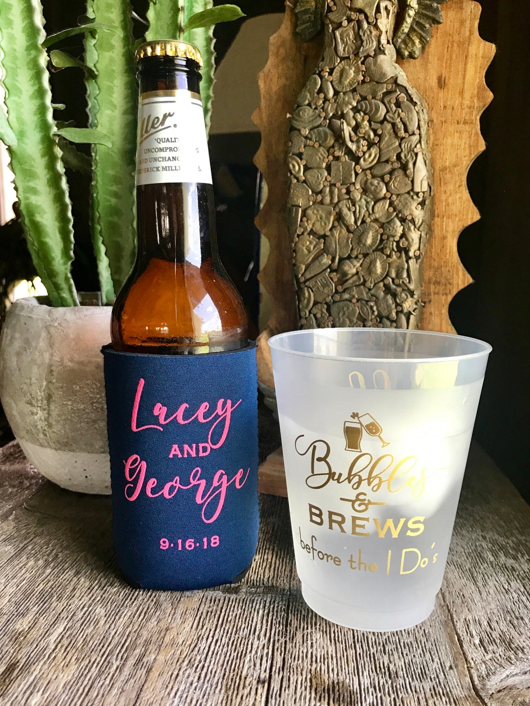 Personalized Huggers, Monogrammed, Custom, Wedding, Collapsible ...