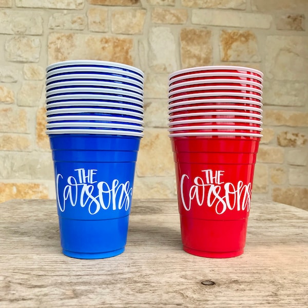 Custom Solo Cup Plastic - Etsy