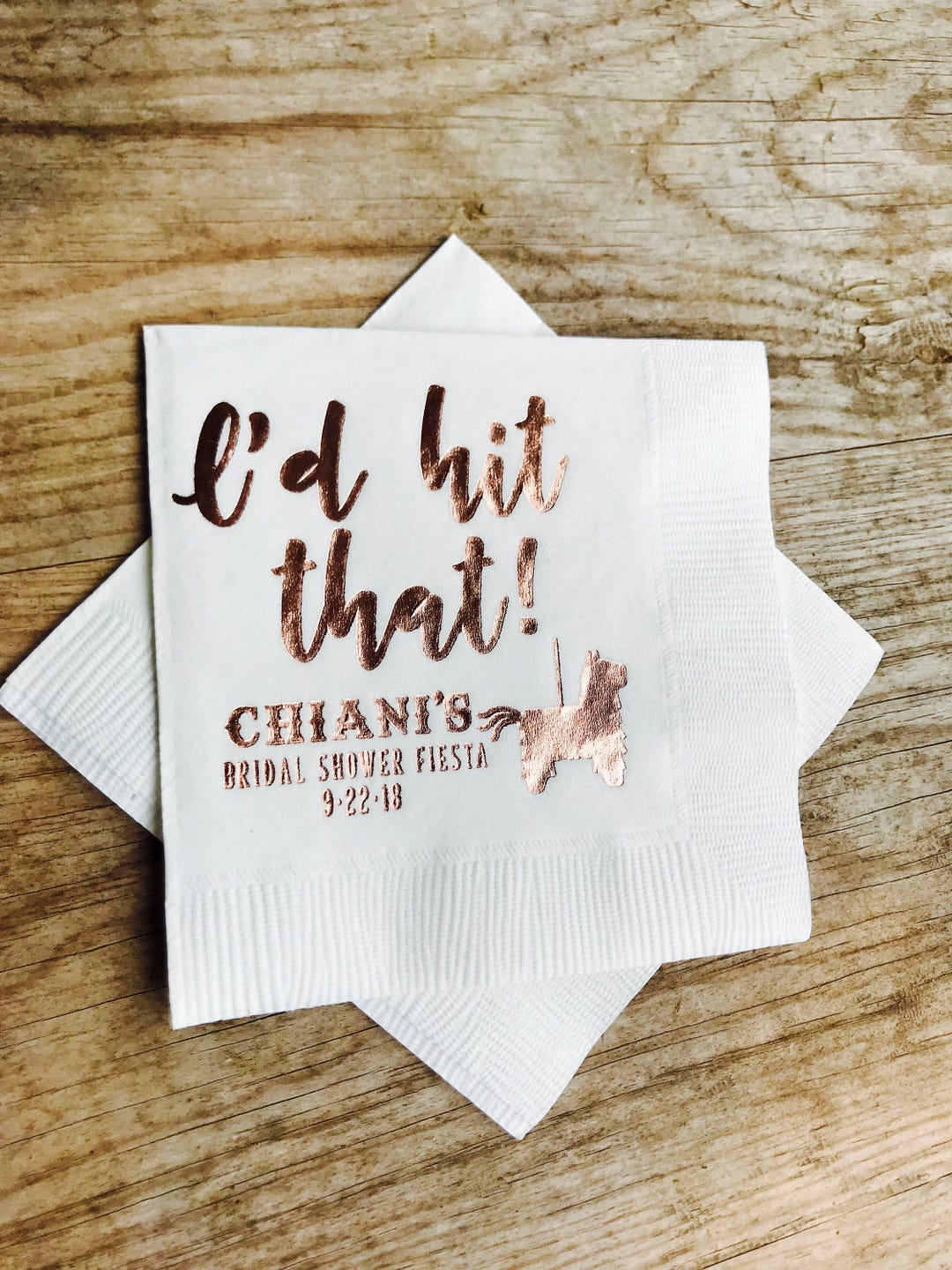 Personalized Fiesta Napkins, Monogrammed, Custom, Paper, Cocktail ...