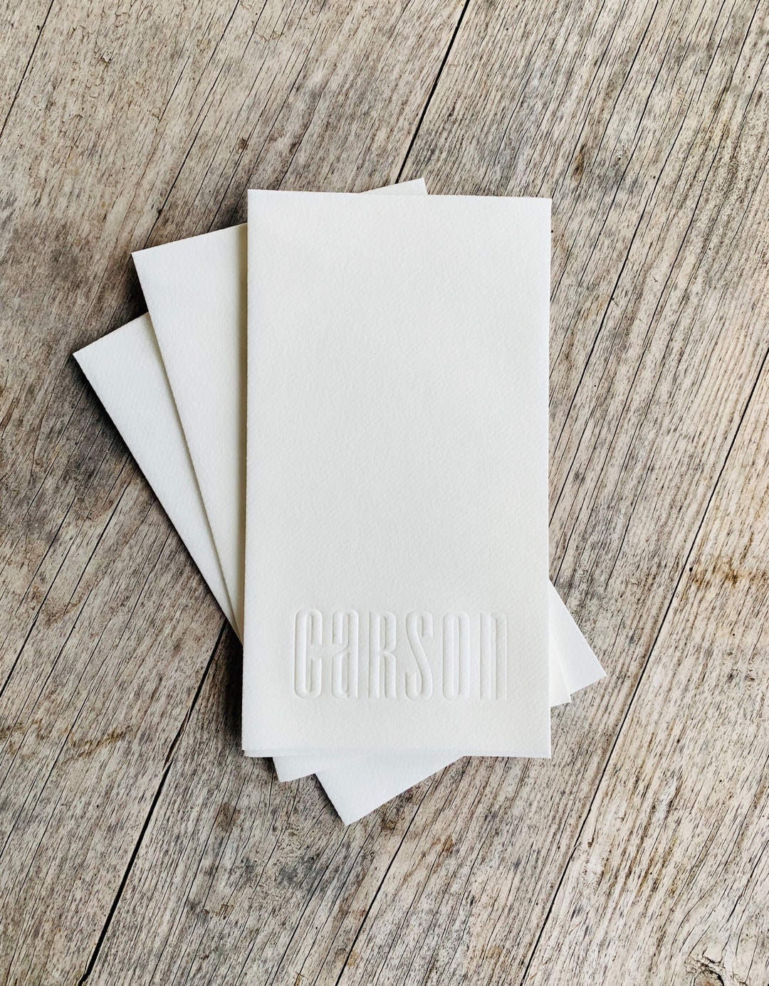 Embossed Linen Like Guest Towels, Dinner Napkins, Monogrammed, Paper ...