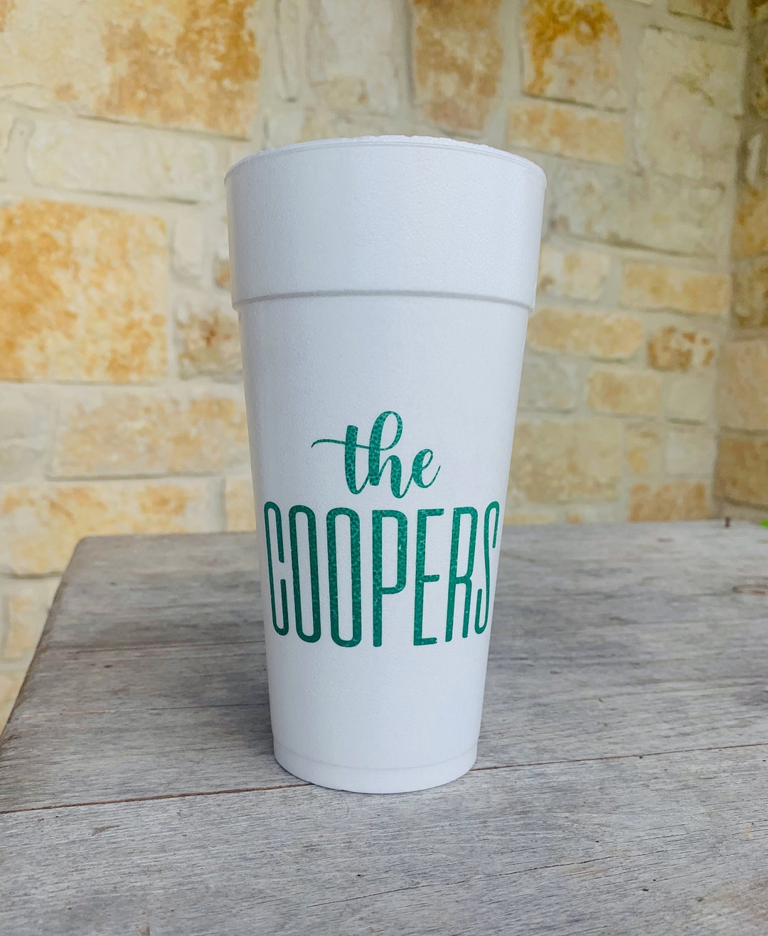 Personalized Cups, Foam, Monogrammed, Custom, Roadie, Cocktail Cups ...