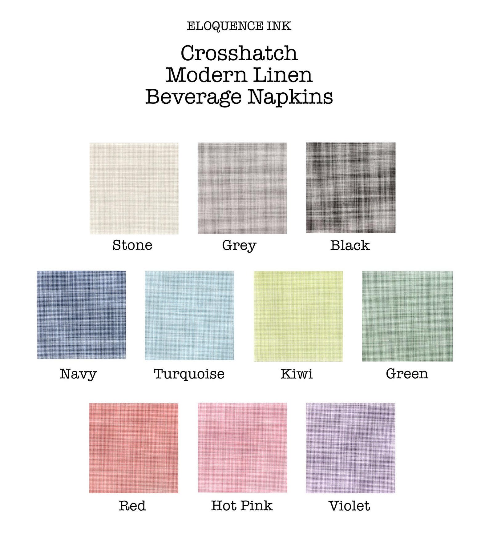 Personalized Crosshatch Linen Like Napkins, Rainbow Foil, Monogrammed ...