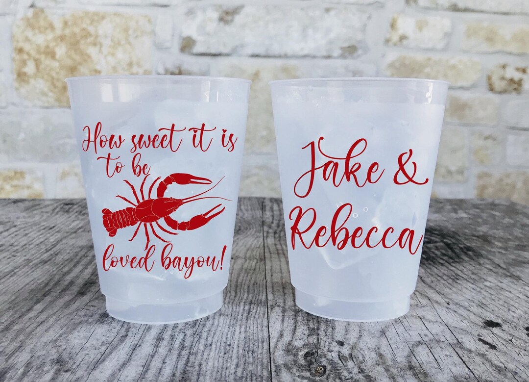 Personalized Crawfish Cups, Shatterproof, Monogrammed, Custom, Frosted ...