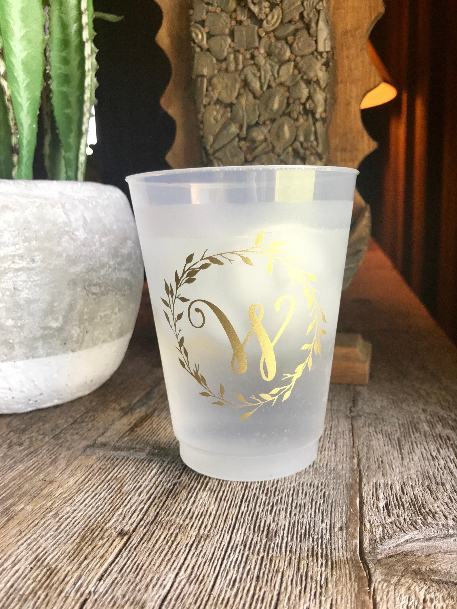 Personalized Shatterproof Cups, Monogrammed, Custom, Frosted, Frost ...