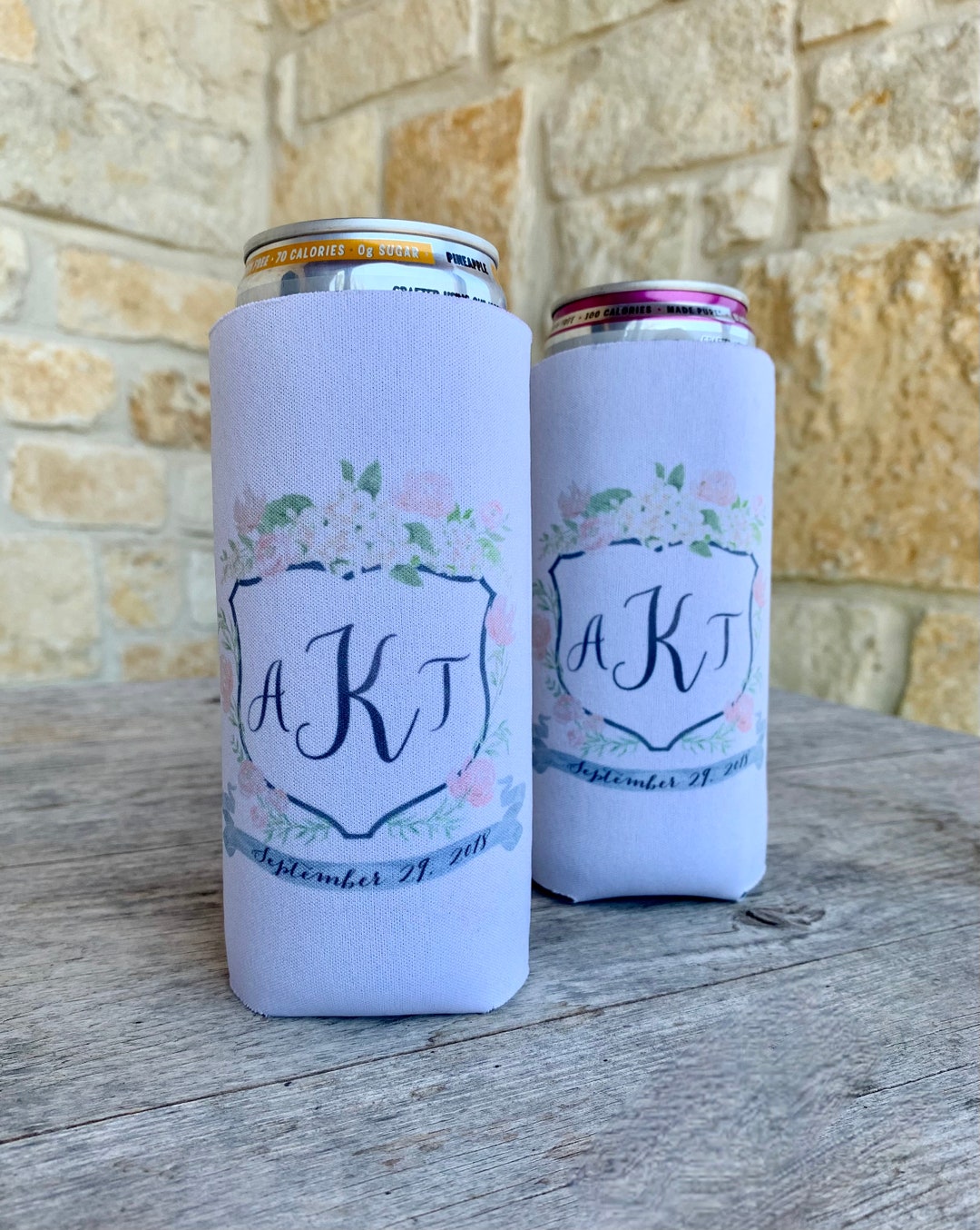 Full Color Personalized Slim Huggers, Monogrammed, Custom, Collapsible ...