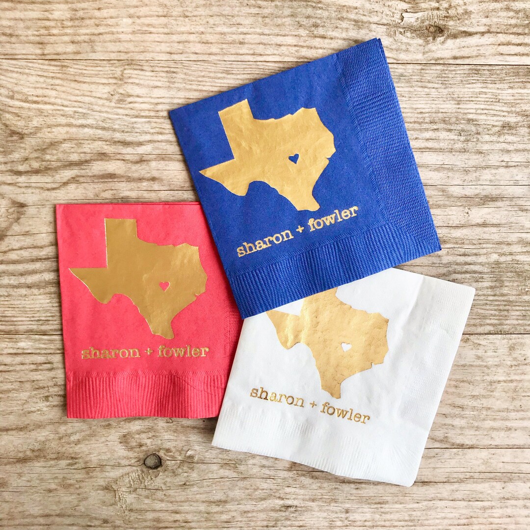 State Napkins, Monogrammed, Personalized, Custom, Paper, Guest Towel ...