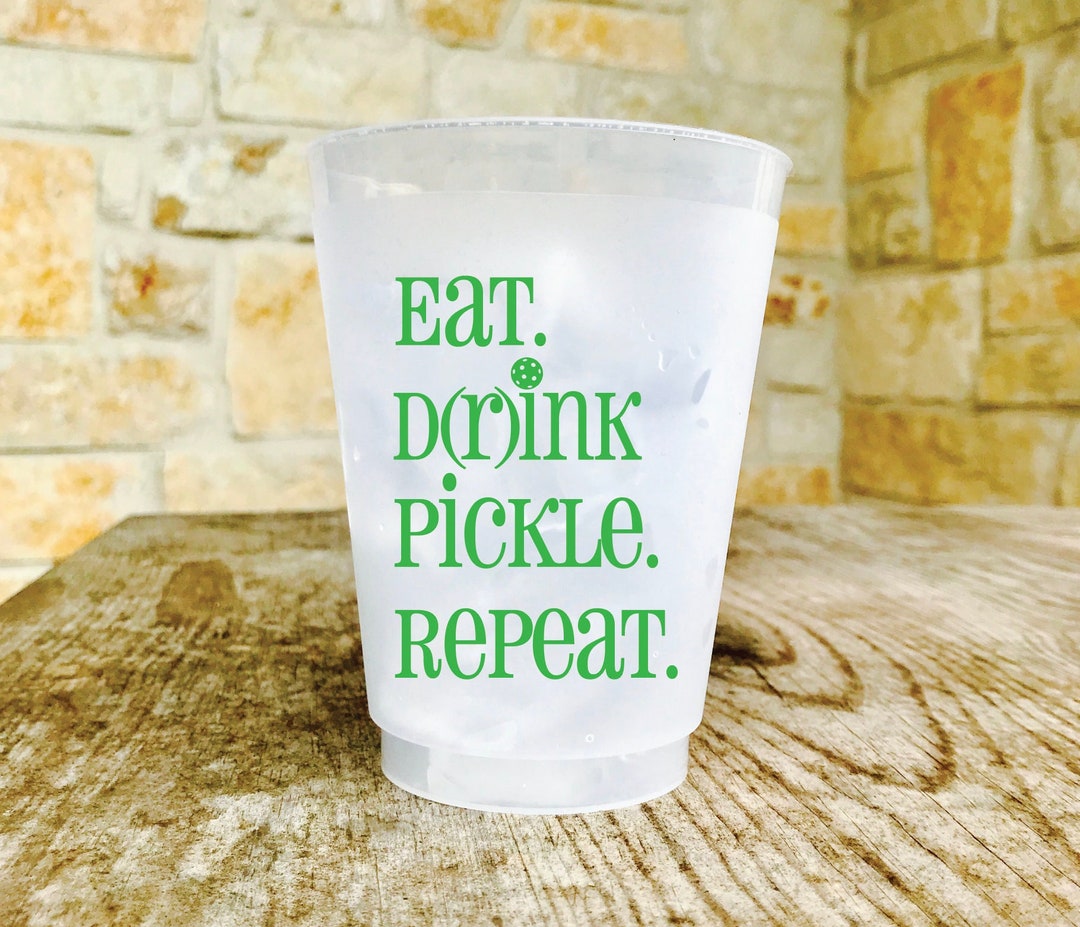 Pickleball Cups, Personalized Shatterproof, Monogrammed, Custom Frosted ...