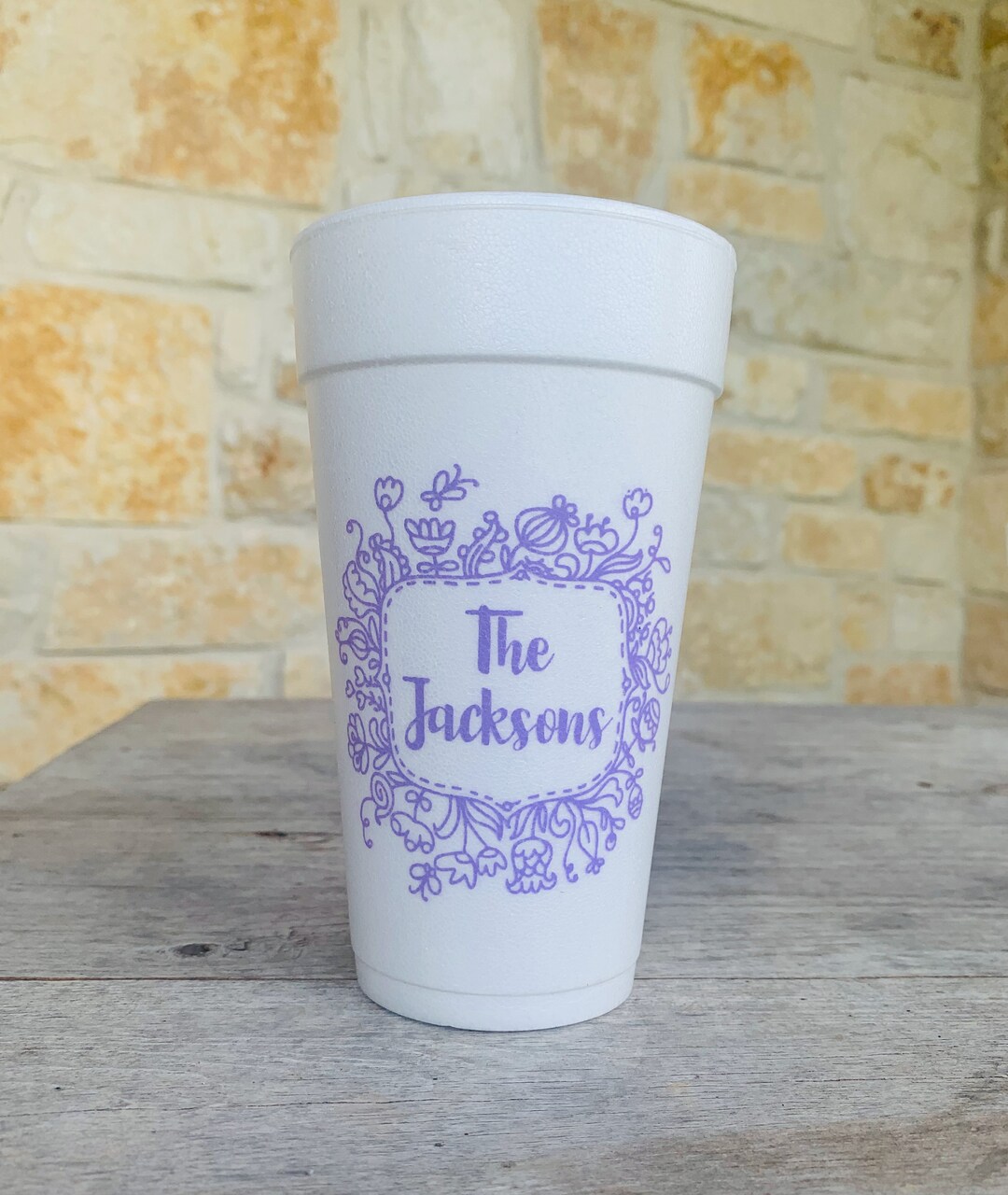 Personalized Cups, Foam, Monogrammed, Custom, Roadie, Cocktail Cups ...