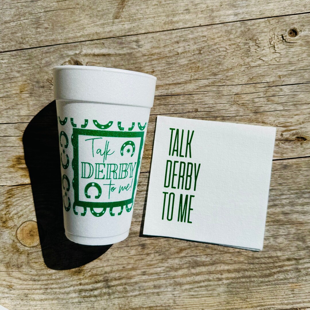 Derby Linen Like Napkins, Personalized, Monogrammed, Custom, Beverage ...