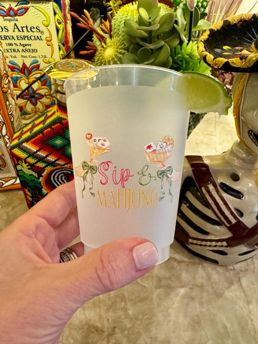 Mahjong Cups, Full Color, Digital, Shatterproof, Frosted, Frost Flex ...
