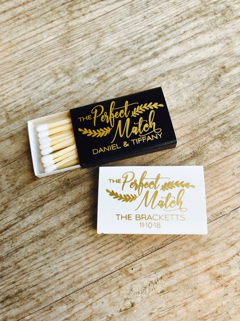 Wedding Matchboxes, Perfect Match, Wedding Matches, Monogrammed ...