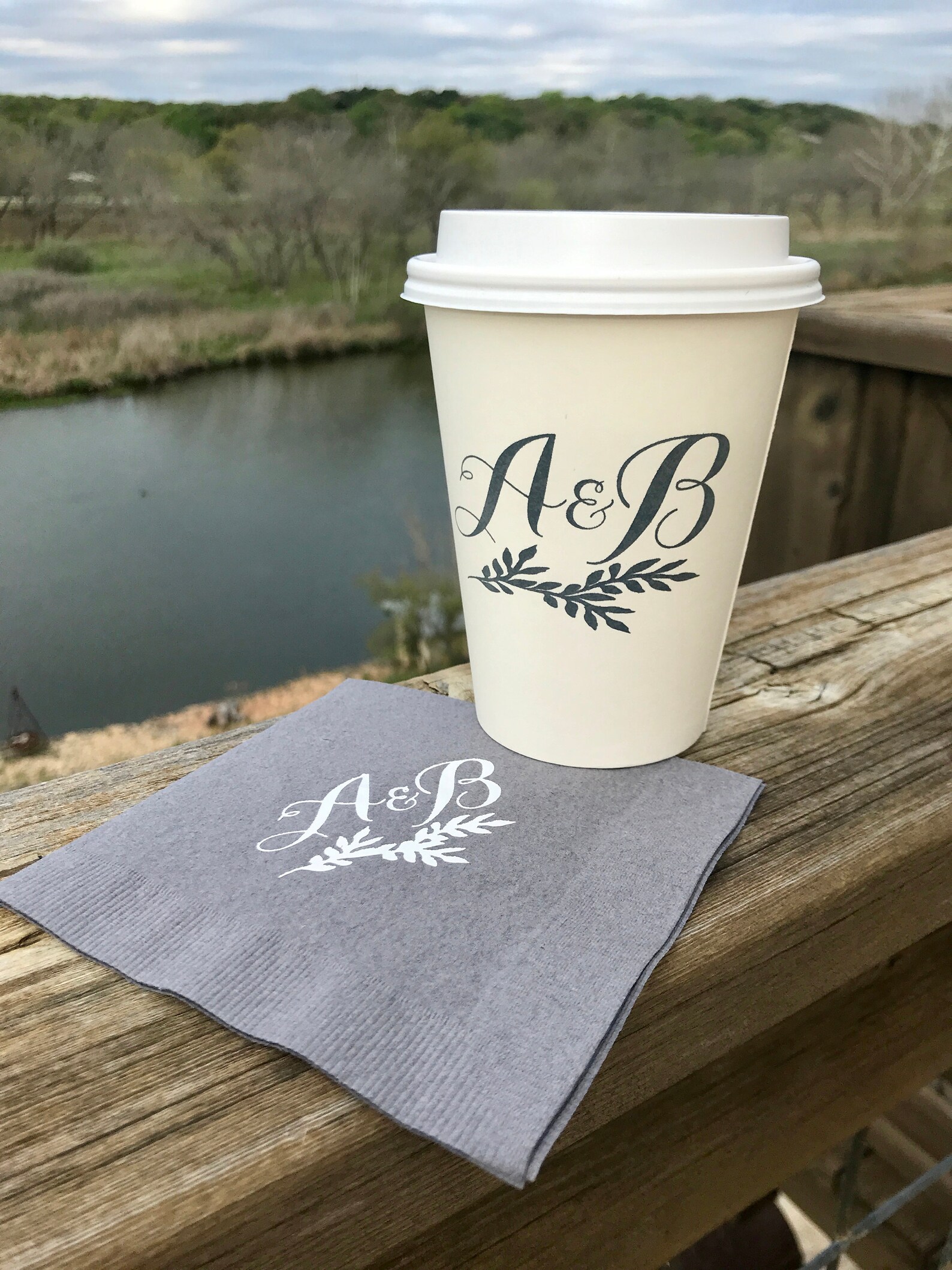 Personalized Coffee Cups With Lids Monogrammed Custom | Etsy