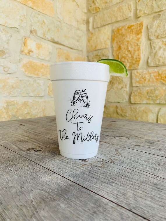 Personalized Cups Foam Monogrammed Custom Roadie Cocktail - Etsy