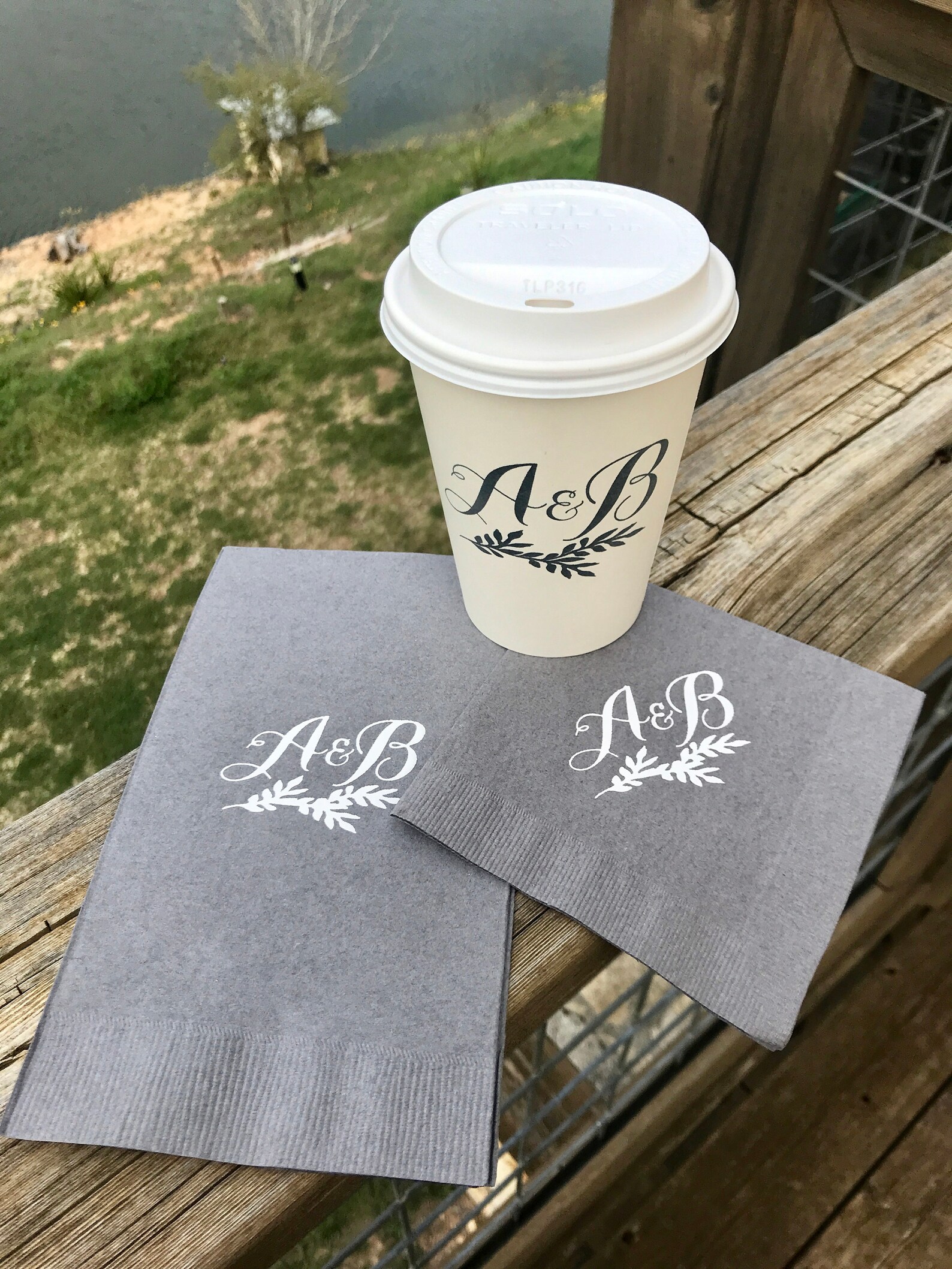 Personalized Coffee Cups With Lids Monogrammed Custom | Etsy