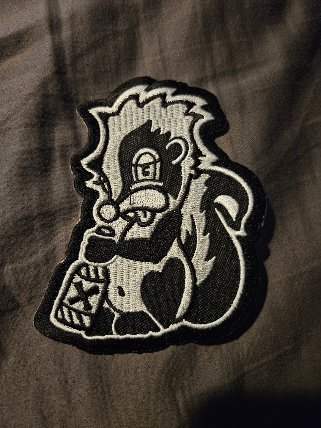 Drunk Skunk Patch - B&W FREE Shipping! - Etsy