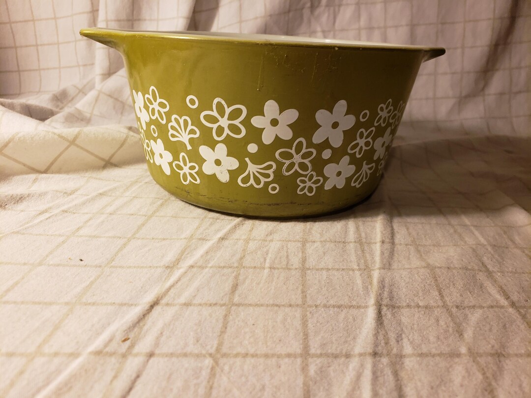 Pyrex Crazy Daisy 1 Quart Bowl/cassarole Dish - Etsy