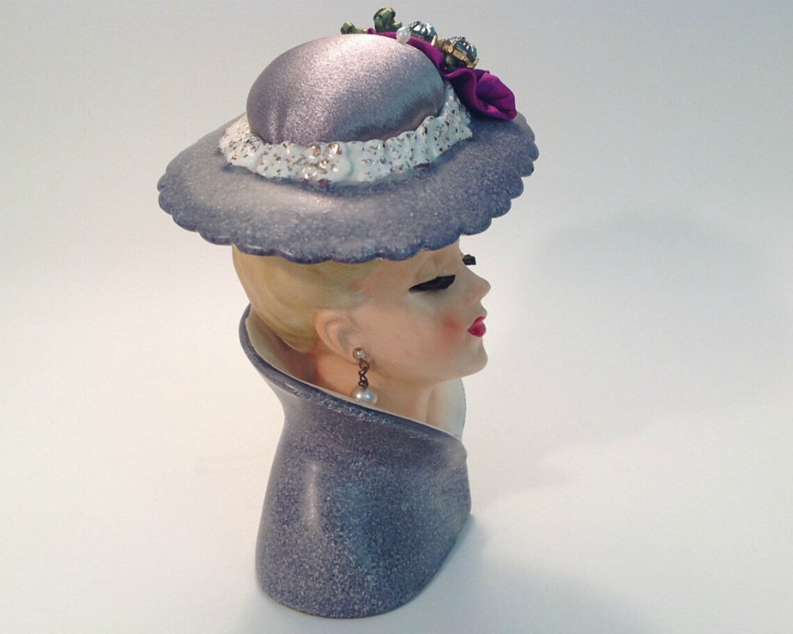 Pincushion. Elegant Lady With Hat Pin Cushion, Unique Handmade Woman ...