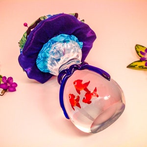 Pincushion. Goldfish Solid Glass Murano/3 Swimming Fish Hand Made Gift ...