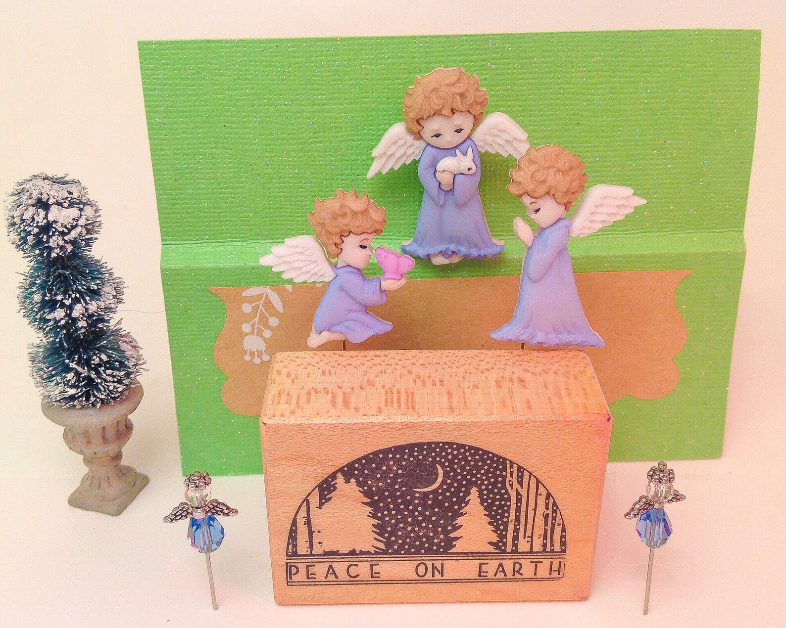 Decorative Pins: Angel Pin Resin Sold Individually Rabbit - Etsy