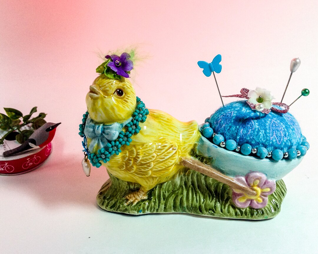 Pincushion Yellow Easter Chick/egg Cup Kaldun & Bogle Porcelain ...