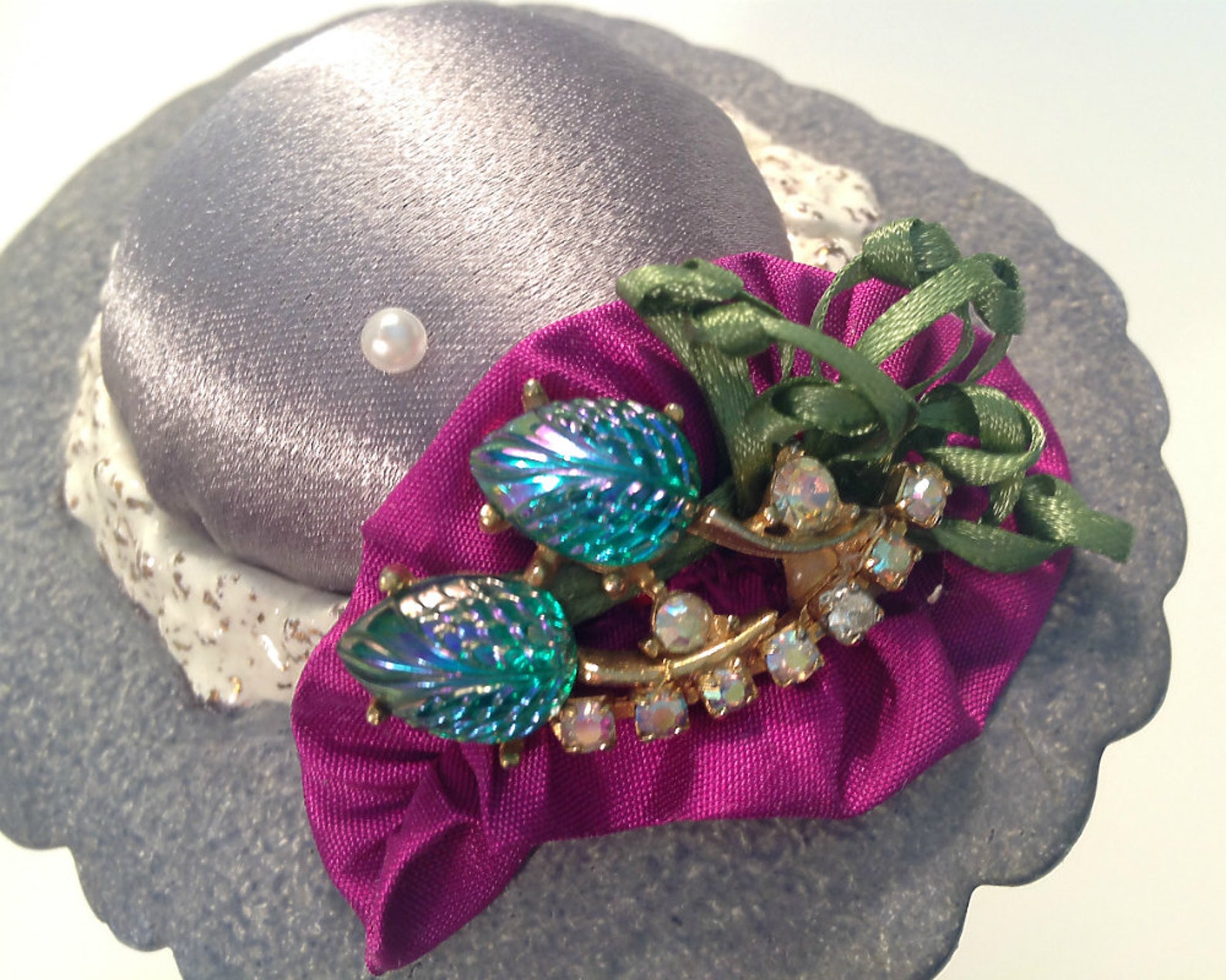 Pincushion. Elegant Lady With Hat Pin Cushion, Unique Handmade Woman ...