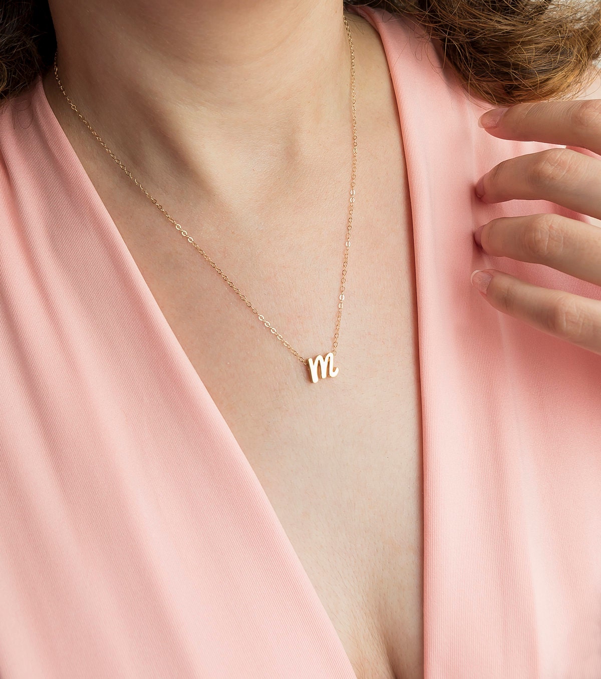 Letter E Necklace Initial Letter Necklace Silver Initial | Etsy