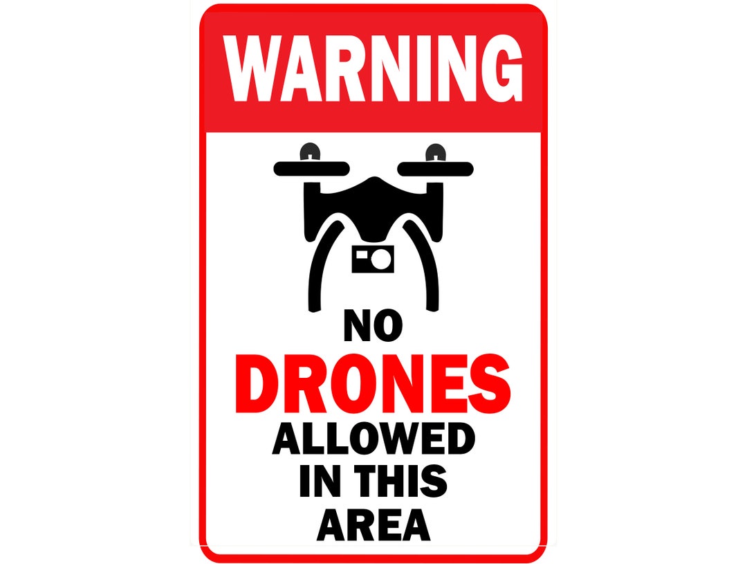 Drone Warning Sign - Etsy Australia
