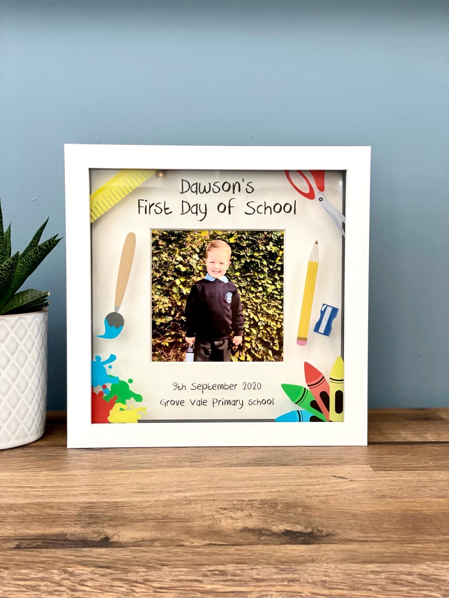 Personalised First Day at School Frame /first Day at Nursery - Etsy UK