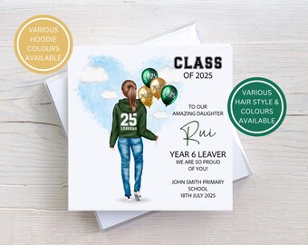 Year 6 Leaver Card, Personalised Good Luck at Big School Card, Finished ...