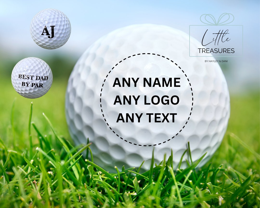 Custom Golf Ball With Any Text, Personalised Golf Ball, Various Design ...