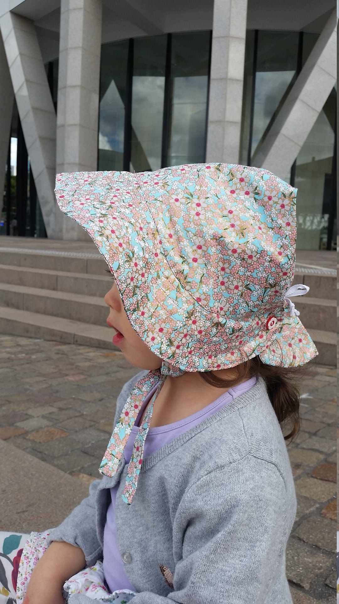 Adjustable Baby Sun Bonnet Baby Toddler Bonnet Sunhat Baby Bonnet Baby ...