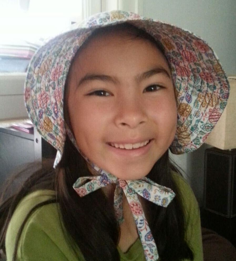 Adjustable Sun Bonnet, Baby Sunhat, Easter Bonnet - Liberty Fabric Eri ...
