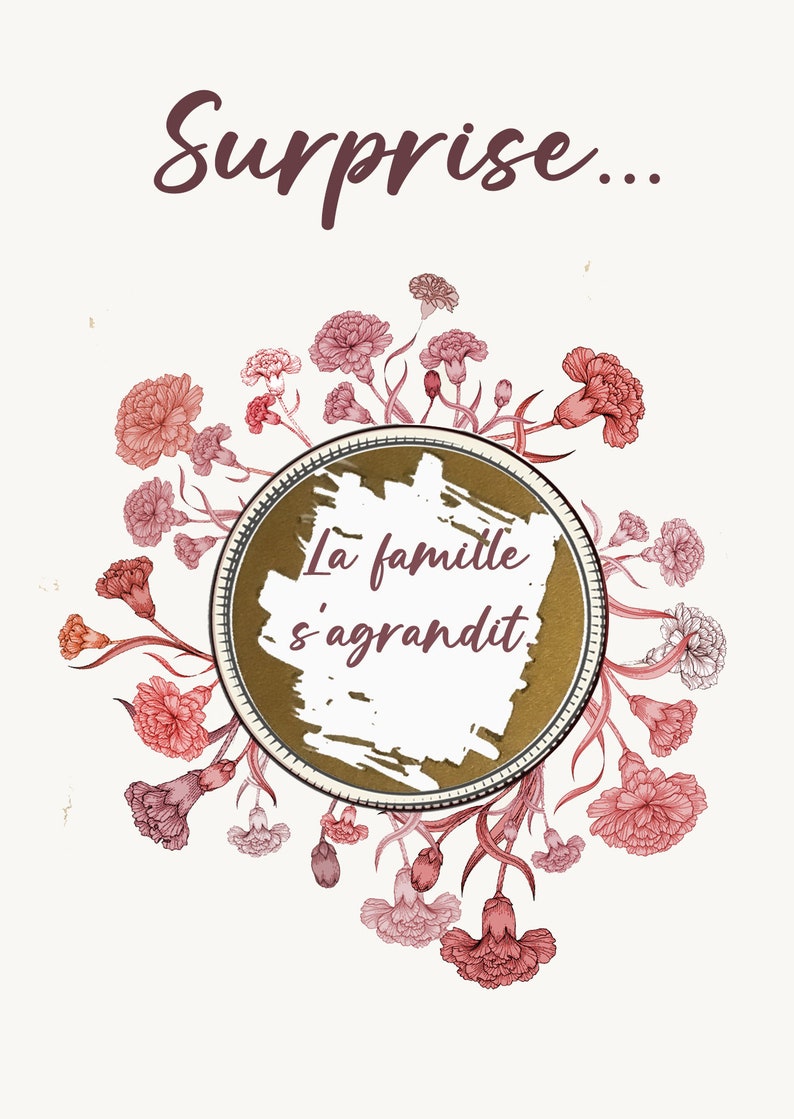 Scratch Card With January Flower Design : the Carnation Good - Etsy