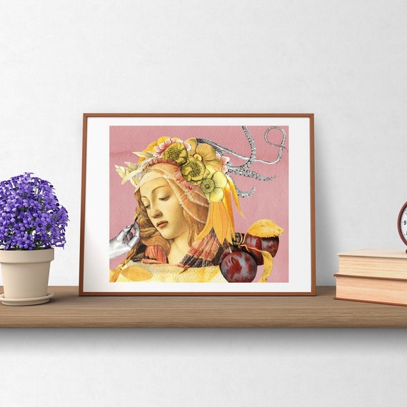 Angelic and Feminist Painting Surrealist and Dreamlike Gift | Etsy